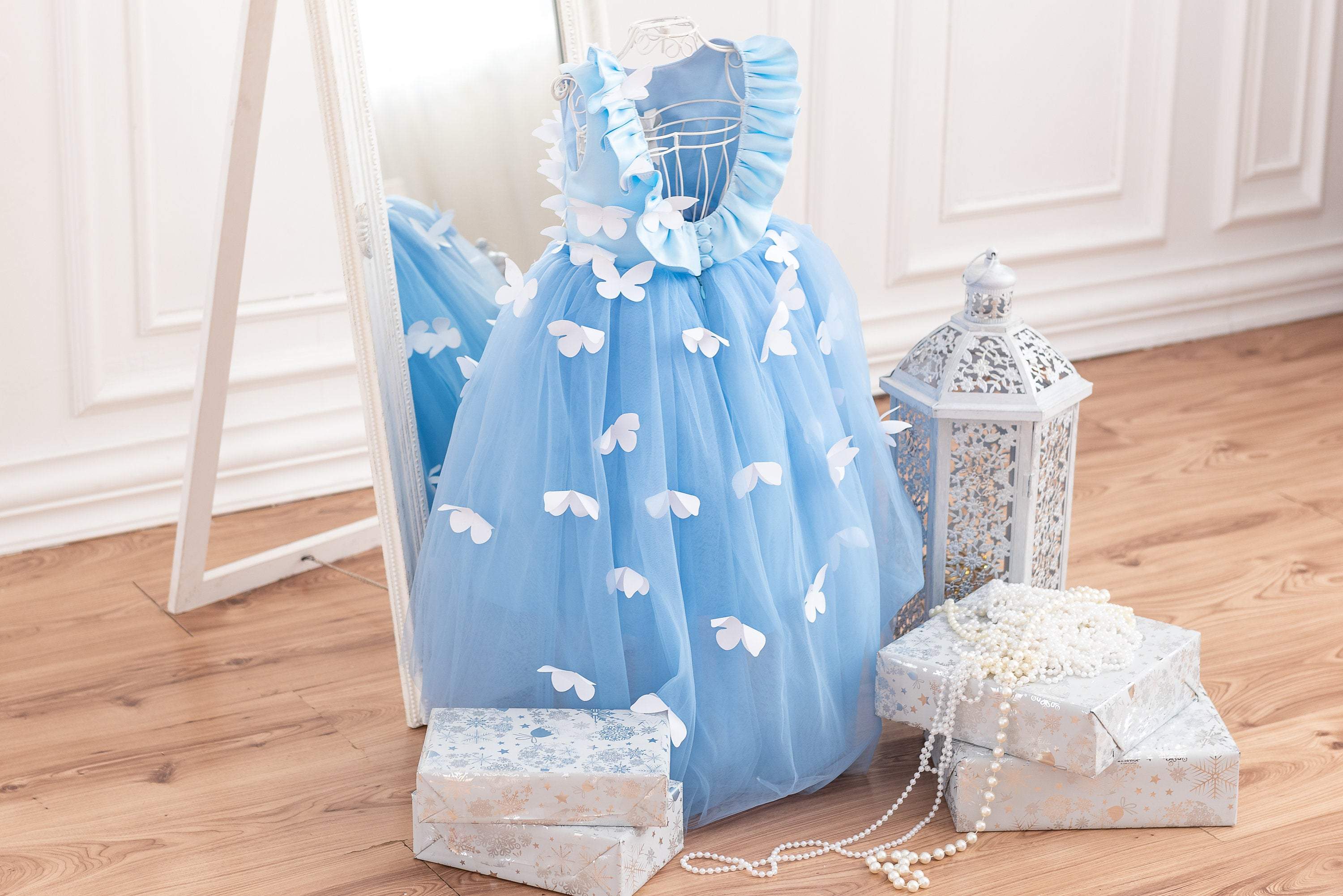 Blue Princess Dresses For Girls